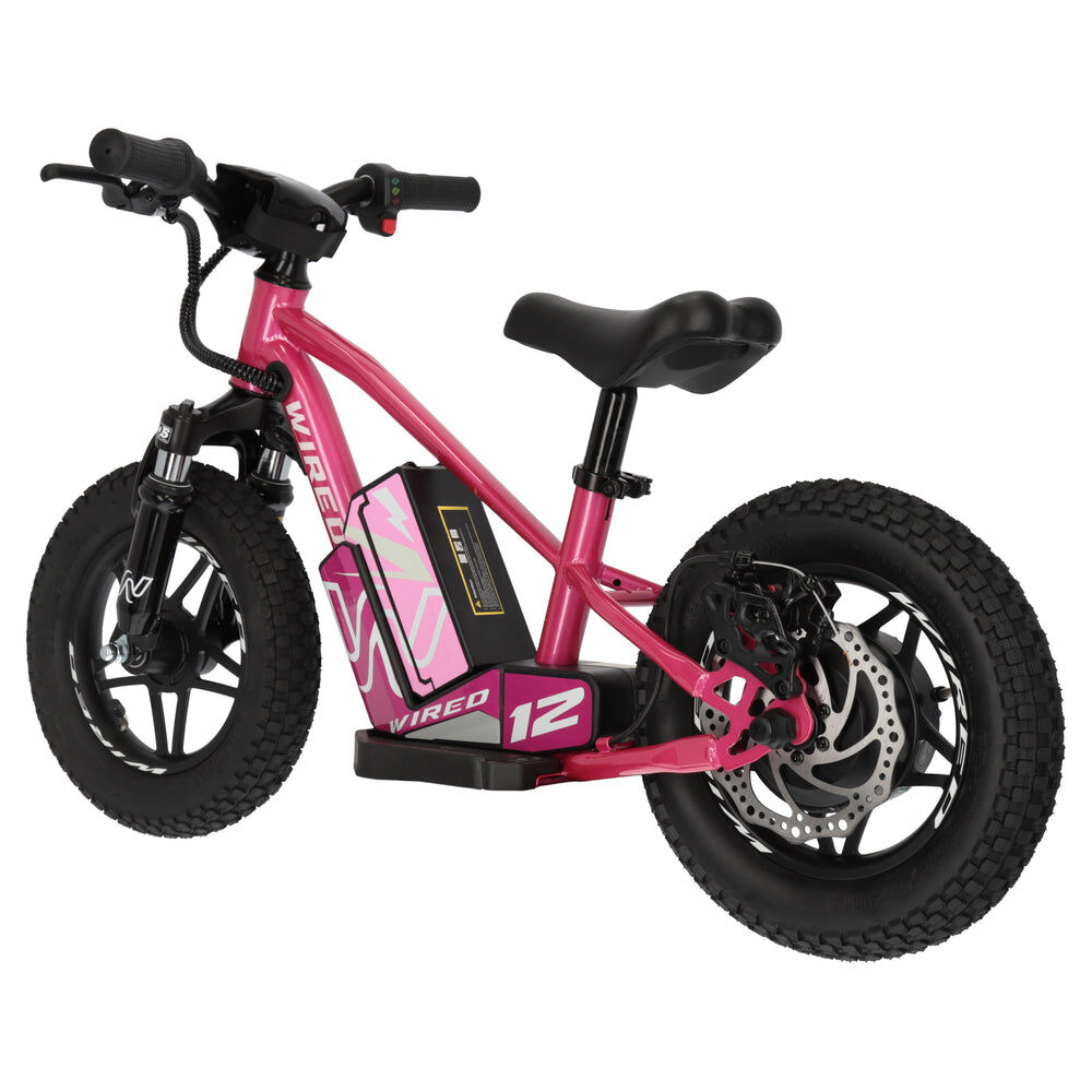 Wired Electric Balance Bike 12 Inch - Pink